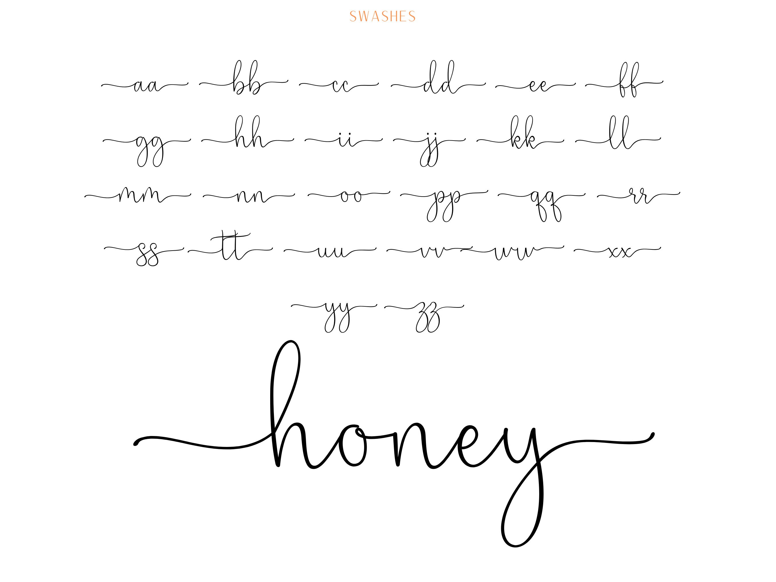 Connecting Heart Font: Handwritten Swashes, Wedding Font (OTF, TTF) - Etsy