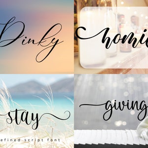 30+ Handwritten Font With Tails, Wedding Font Bundle, Cricut Font ...