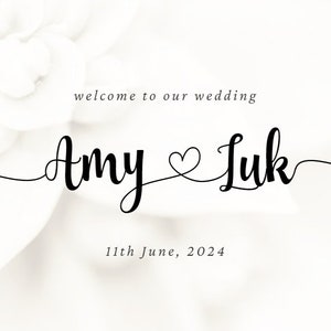 Long Tails & Connecting Heart Font, Welcome Beautiful Calligraphy Font ...