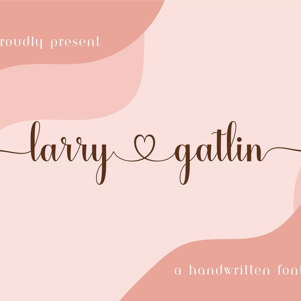 Connecting Heart Font - Etsy