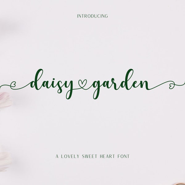 Connecting Heart Font - Etsy