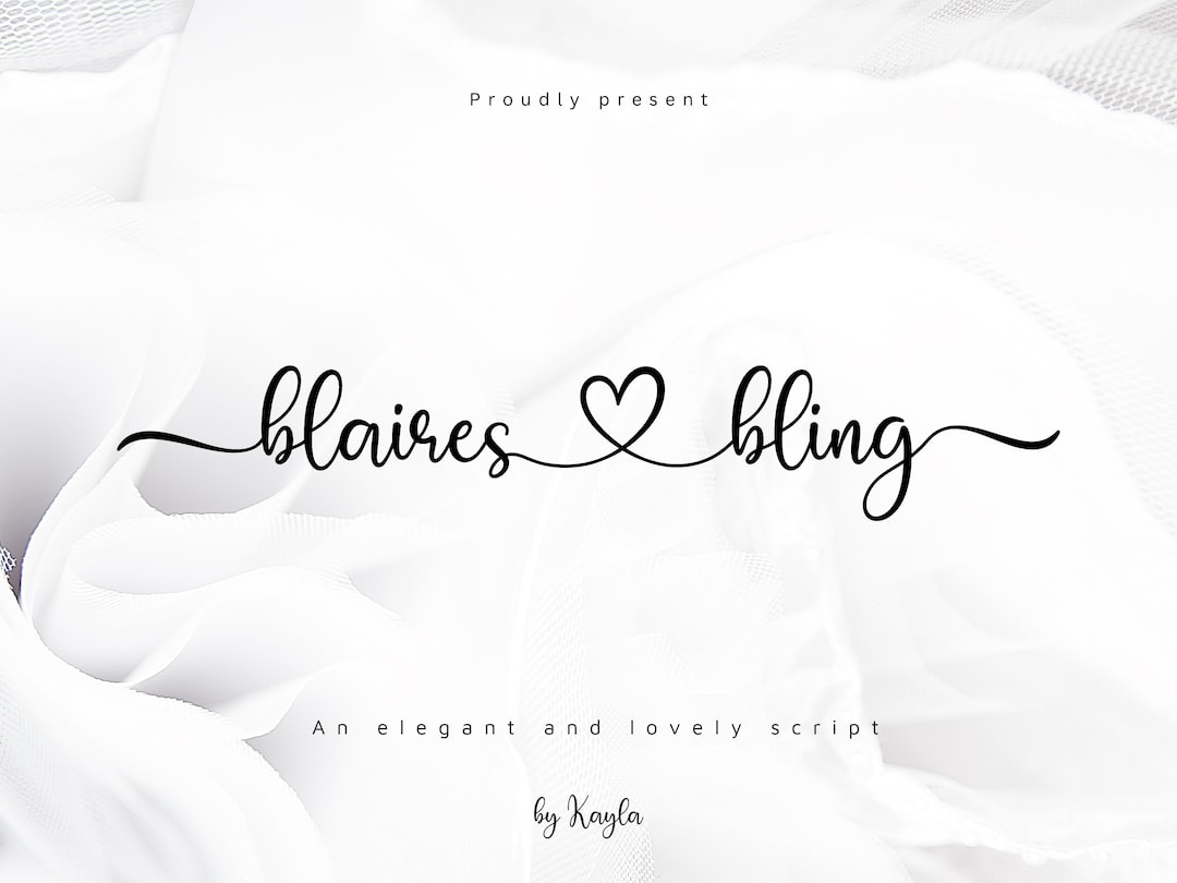 Lovely Handwritten Wedding Fonts, Connecting Heart Font With Tails, Font With Tails,handwritten ...