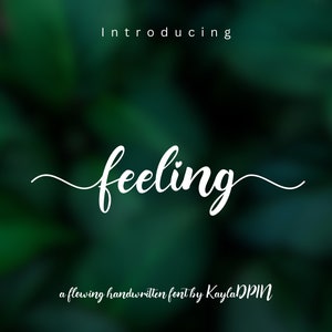 Lovely Font Scripts With Tails, Wall Art Handwritten Font, Wedding ...