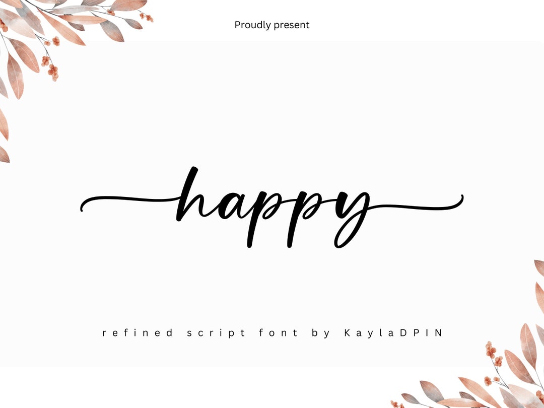 Tail Font Script: Handwritten Wedding Font With Swashes - Etsy