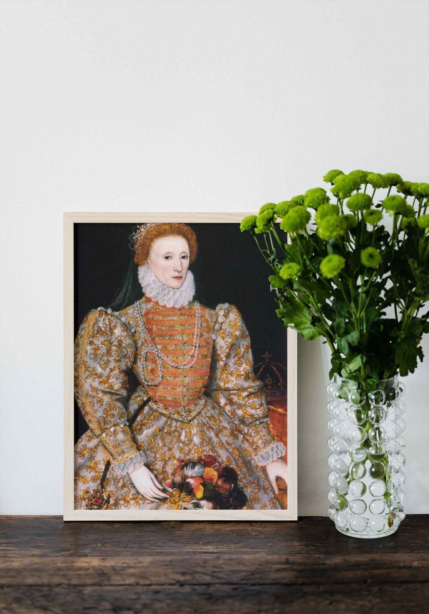 Queen Elizabeth Wall Art Renaissance Poster Fine Art Style Digital ...