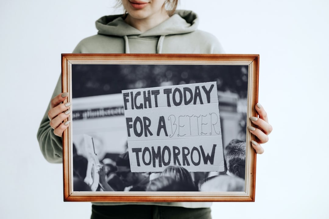 Protest Wall Art Motivational Poster Fight Digital Print - Etsy