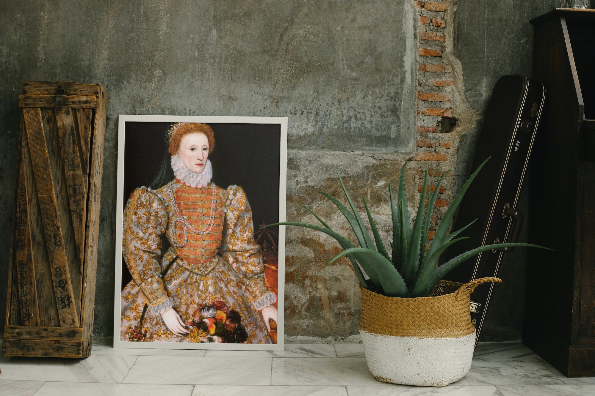 Queen Elizabeth Wall Art Renaissance Poster Fine Art Style Digital ...