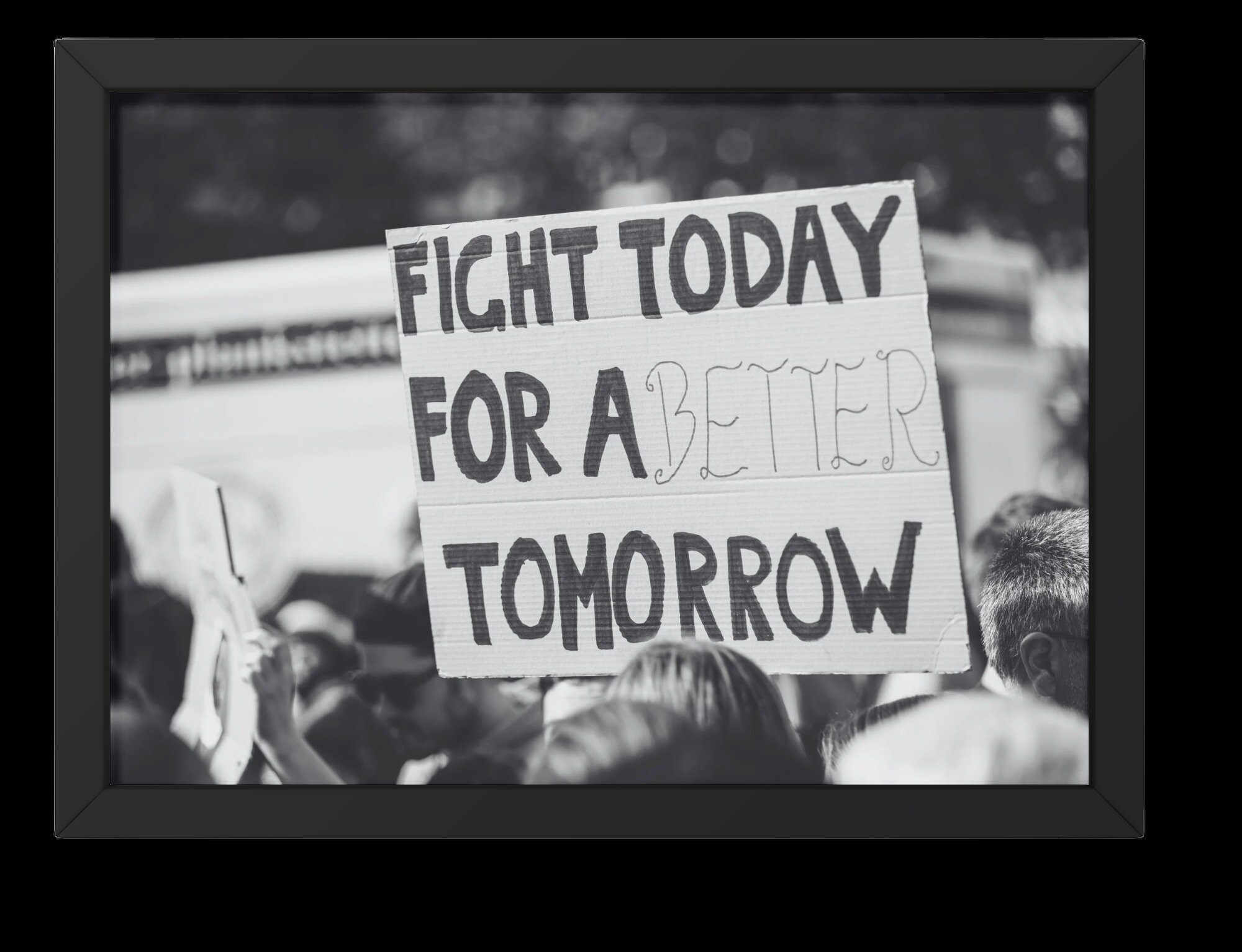 Protest Wall Art Motivational Poster Fight Digital Print - Etsy