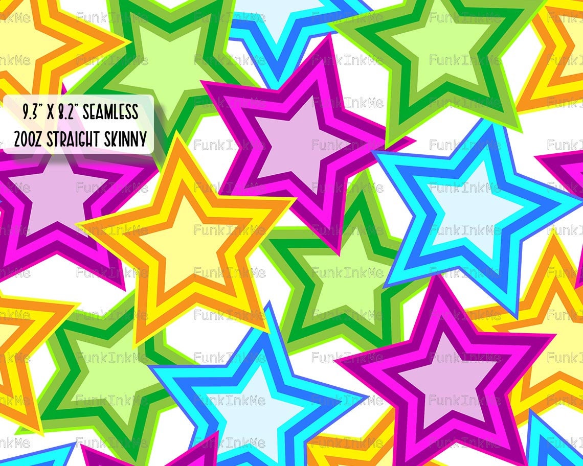 Star Burst Tumbler Template SVG PNG DXF, Seamless Burst Template for ...