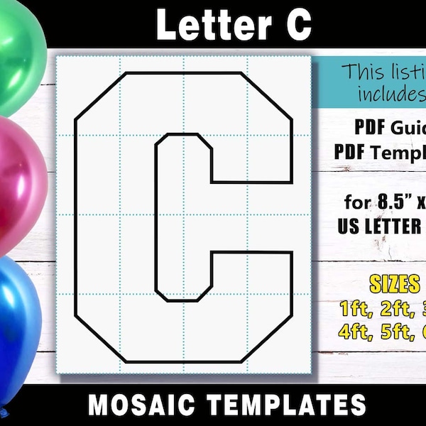 Letter C Mosaic - Etsy