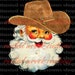 Cowboy Vintage Santa Instant Download File for Sublimation, Screen ...