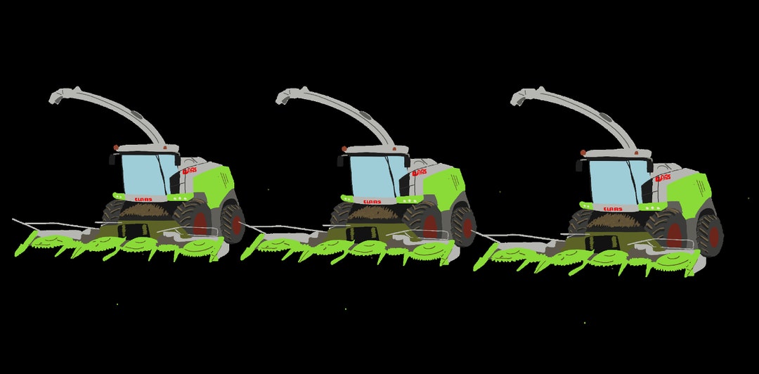 CLAAS Chopper Drawing PNG - Etsy