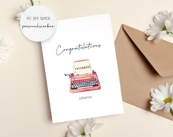 Printable Graduation Card Congratulations Card Congrats Grad - Etsy