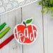 TEACH Apple Sticker | Teacher Sticker | Apple Sticker - Etsy