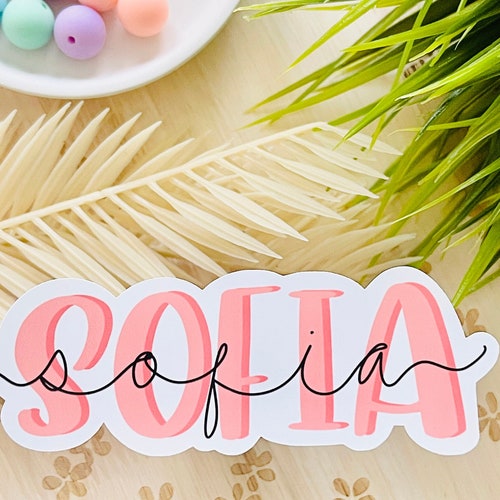 Custom Name Sticker Personalized Sticker Name Sticker - Etsy