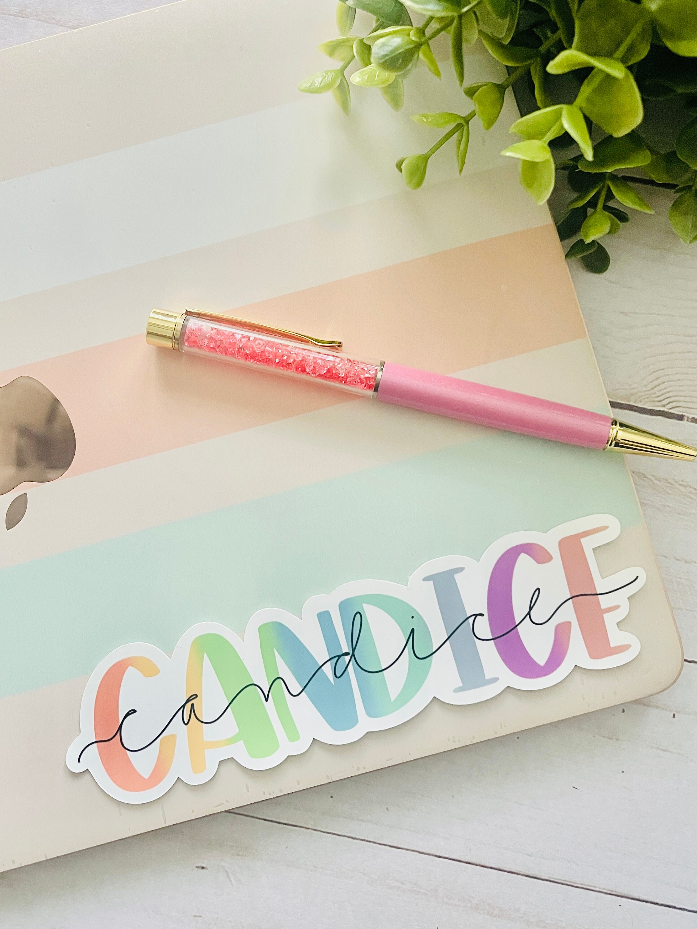 Custom Name Sticker Personalized Sticker Name Sticker - Etsy