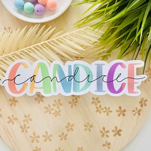 Custom Name Stickers | Personalized Durable Laptop and Water Bottle ...