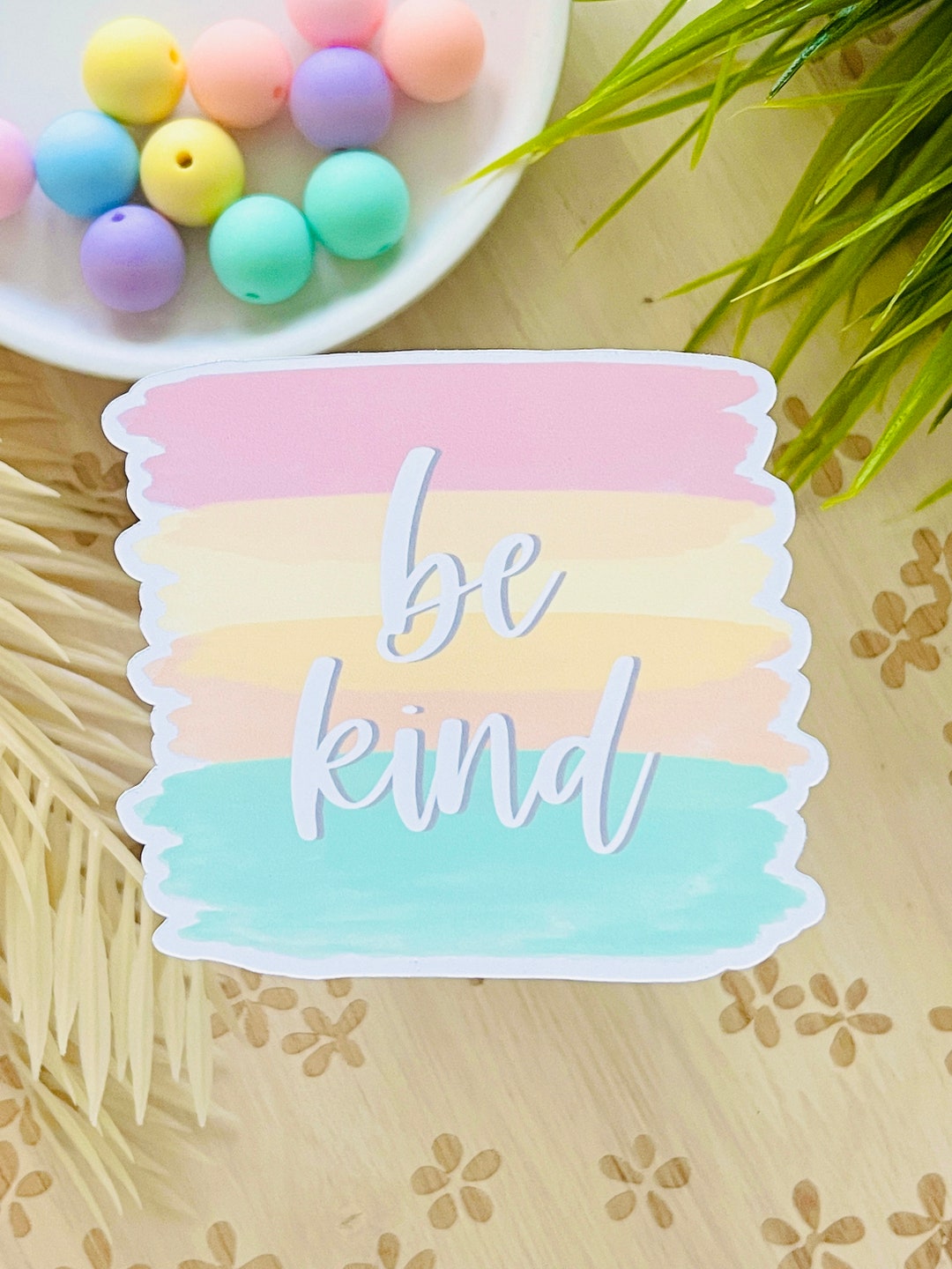 Be Kind Sticker | Positive Sticker | Colorful Be Kind Sticker ...