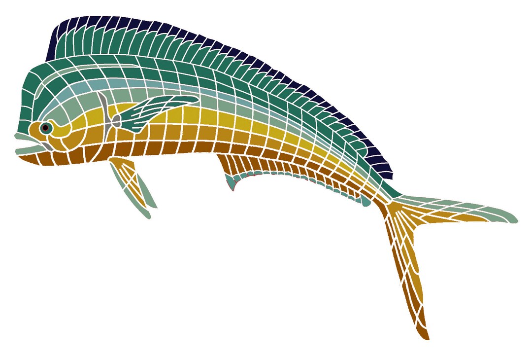 Bull Dolphin Fish mahi Mahi 46 DEG-053 - Etsy