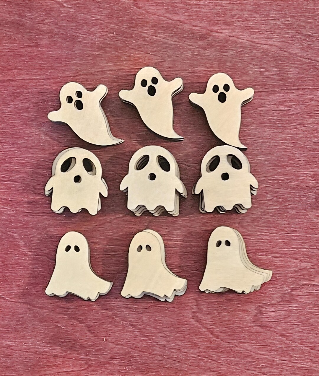 Small Wooden Ghost Cutouts: DIY Halloween Decor, Gothic Art - Etsy