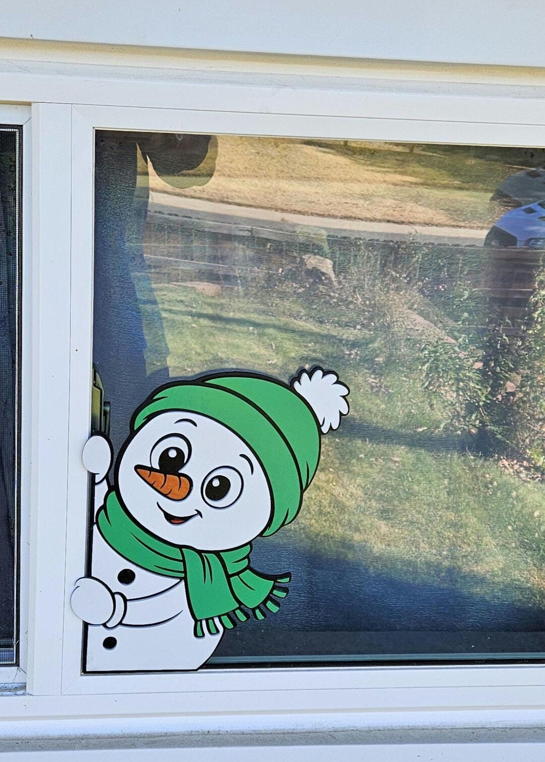 Wooden Snowman Window Peeker – Christmas Decoration. - Etsy