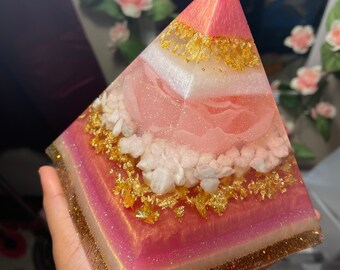 Rose Resin Pyramid - Etsy