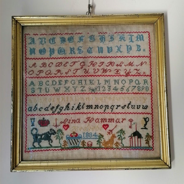 Antique Sampler - Etsy