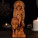 Lilith Statue, Black Lilith Wicca Goddess With Lion, Astaroth Statue ...