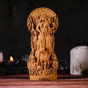 Hecate Wicca Goddess, Hecate Pagan Statue, Hekate Greek Goddess, Wicca Goddess, Pagan Altar ...