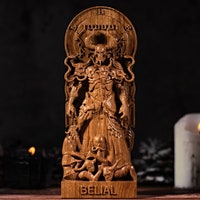 King Paimon Statue Ars Goetia Demon Lucifer Right Hand Demonology - Etsy