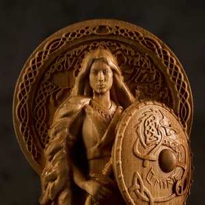 Freyja Statue, Freyja Goddess, Freyja Norse Goddess, Freyja Wooden ...