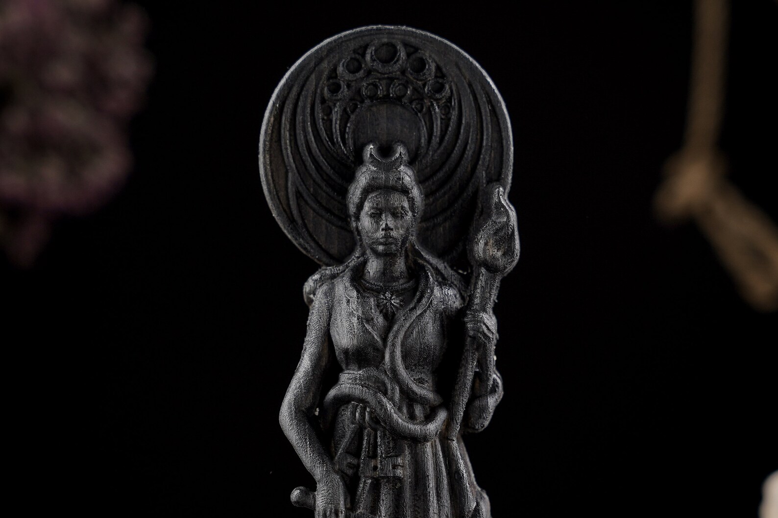 Hecate Statue, Hecate Greek Goddess, Hekate Black Figure, Greek Gods ...