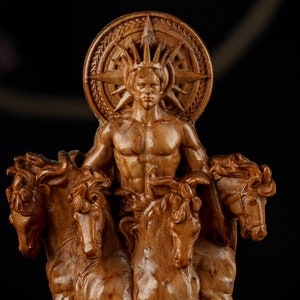 Helios Statue, Helios Greek God, Helios With 4 Horses, Helios Greek ...