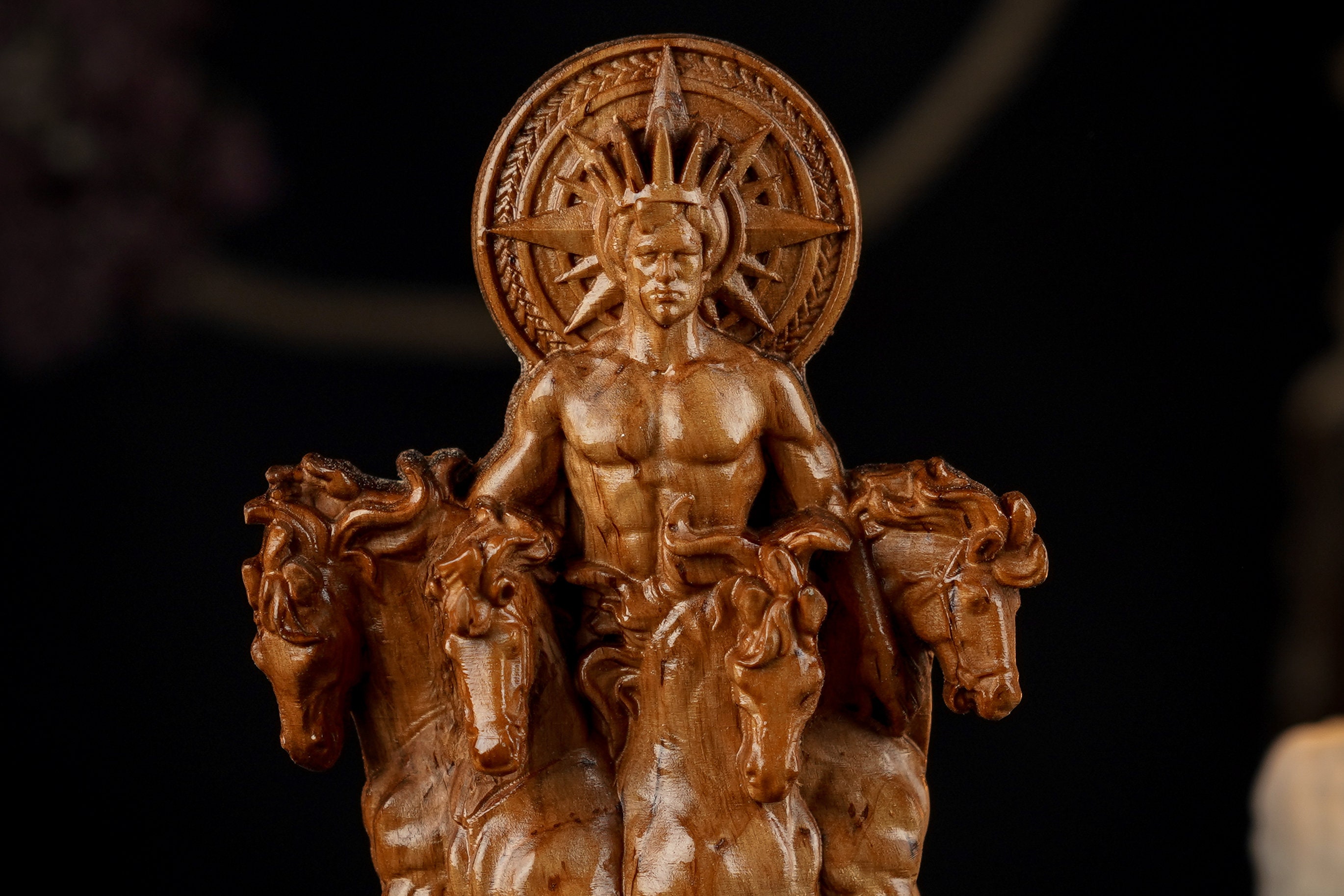 Helios Statue, Helios Greek God, Helios With 4 Horses, Helios Greek ...