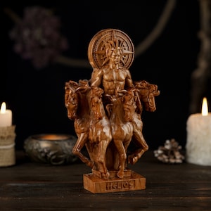 Helios Statue, Helios Greek God, Helios With 4 Horses, Helios Greek ...