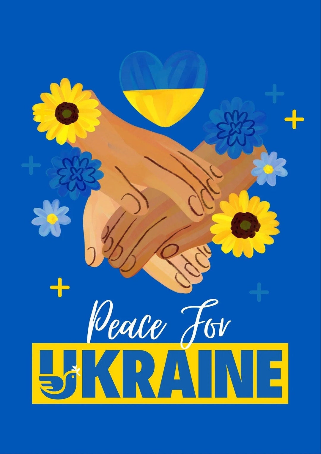 Digital File: Stickers for Ukraine Peace for Ukraine - Etsy