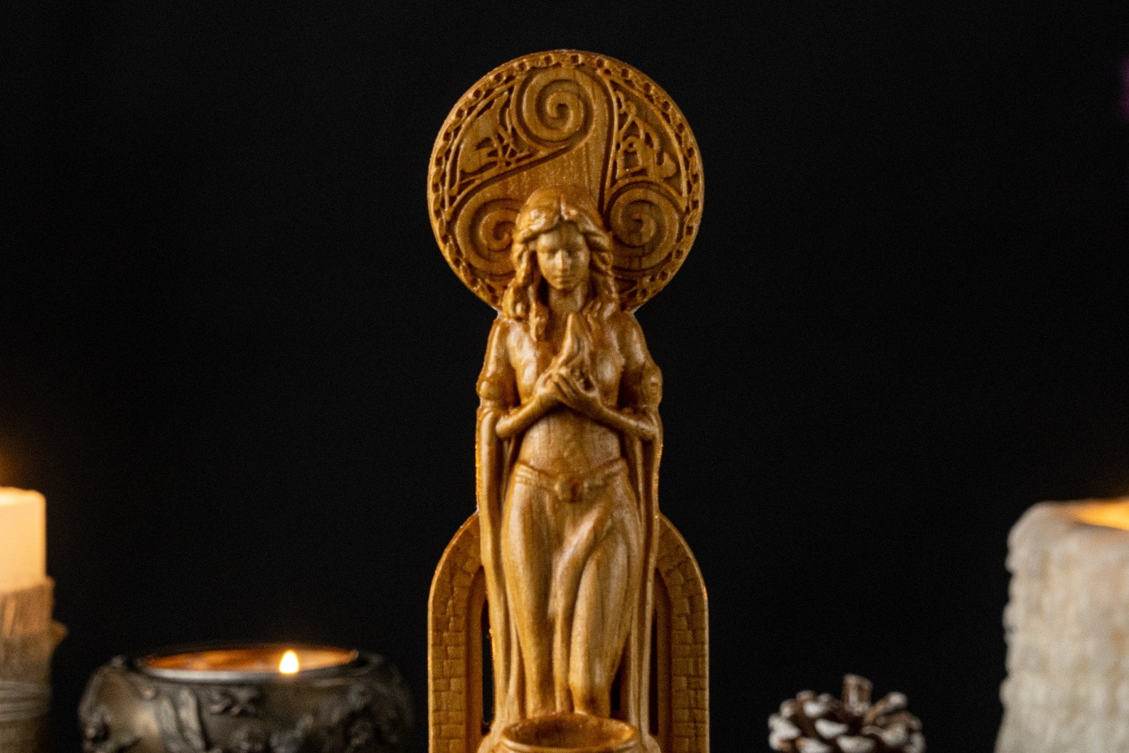 Brigid Irish Goddess, Brigid Celtic Goddess, Celtic Gods, Brigid Statue ...