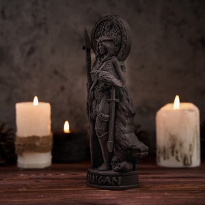 Black Morrigan Goddess, Morrigan Black Figure, Celtic Gods, Pagan ...