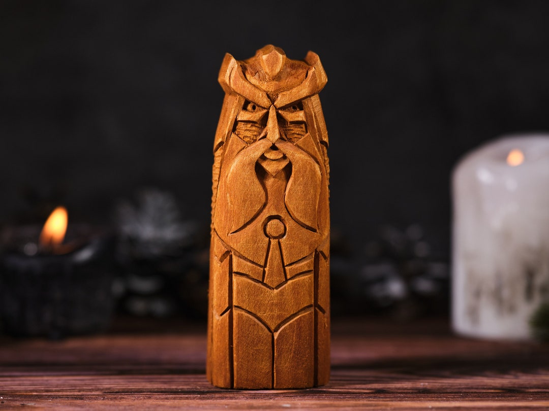 Mani Norse God Figure, Mani Norse God Statue, Viking Statue, Mani God ...