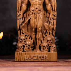 Lucifer Angel Statue, Satan Statue, Lucifer Series, Occultism, Satanism ...