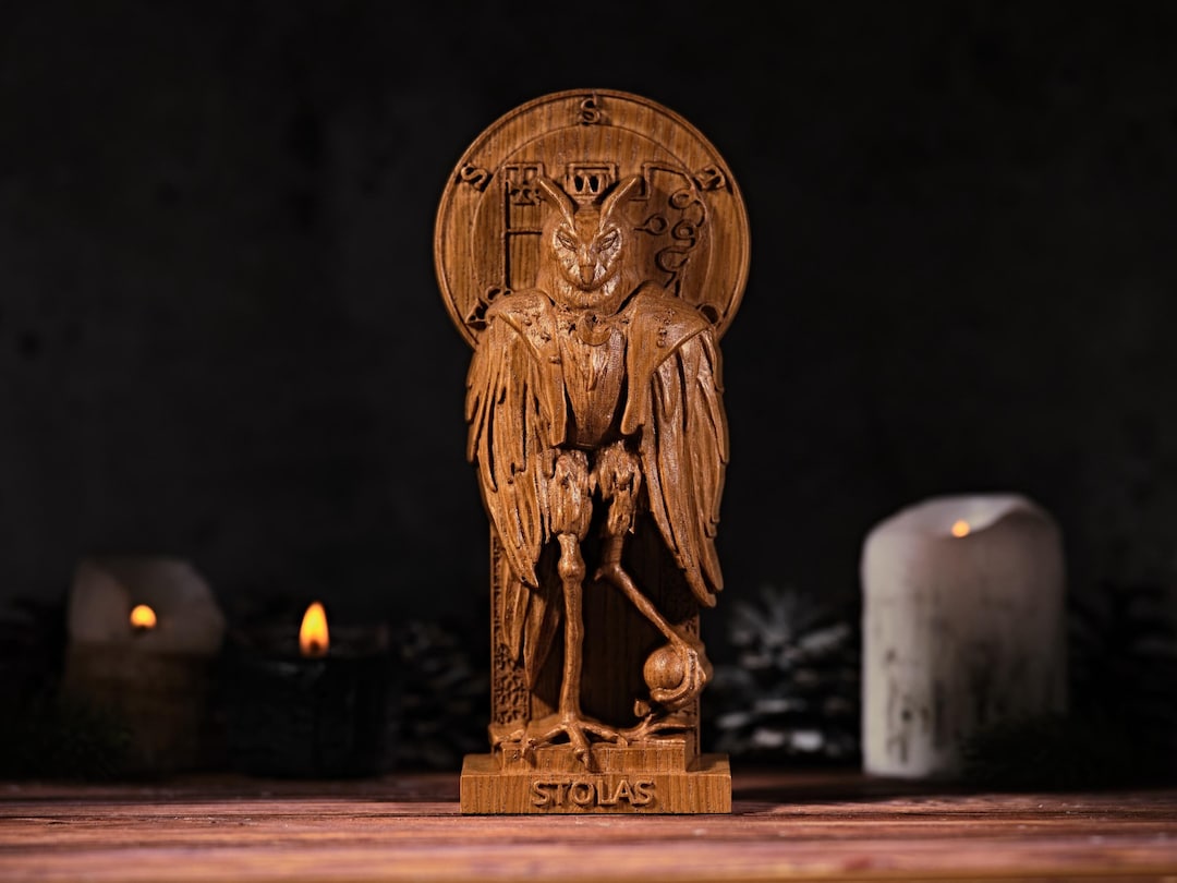 Stolas Goetia Demon, Stolas Statue, Demonology Figure, Goetia Demon ...