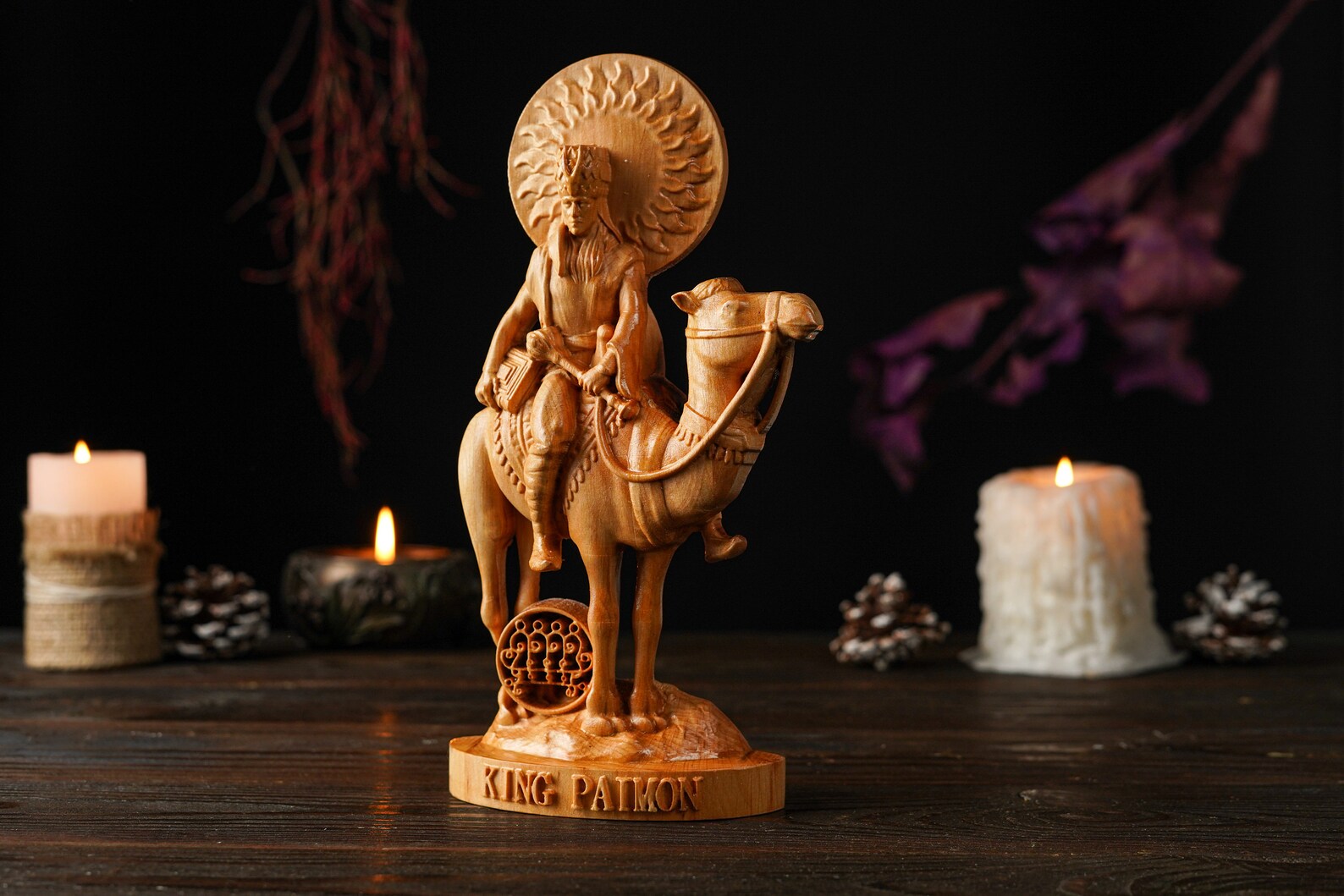 Goetia King Paimon Witchcraft Figure, Paimon Figure, Paimon Pagan ...