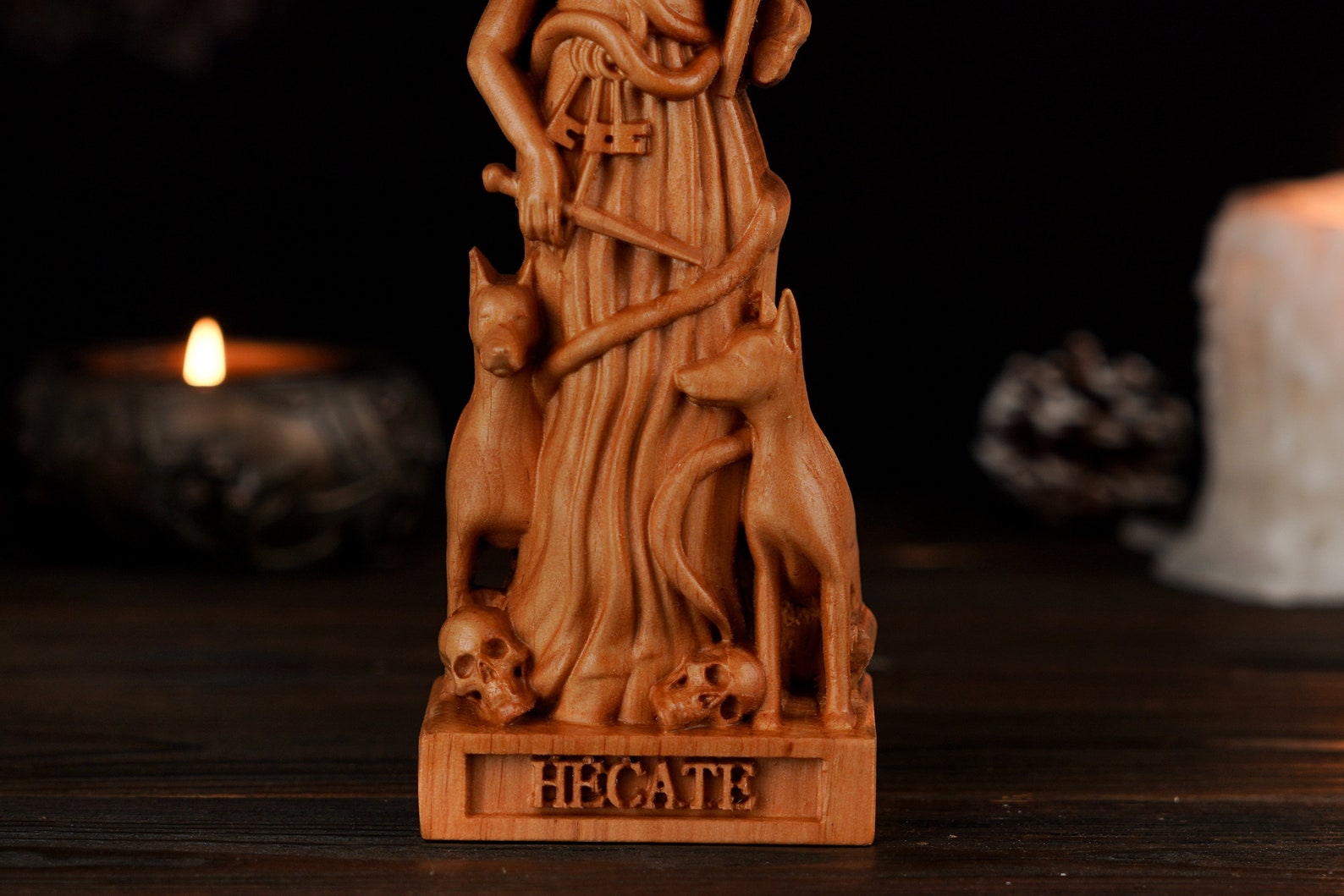 Hecate Statue Hecate Greek Goddess Hekate Figure Greek - Etsy