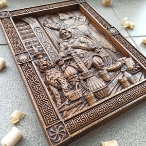 Yarilo Slavic God Wall Picture, Yarilo Slavic Carvings, Yaryla Slavic ...