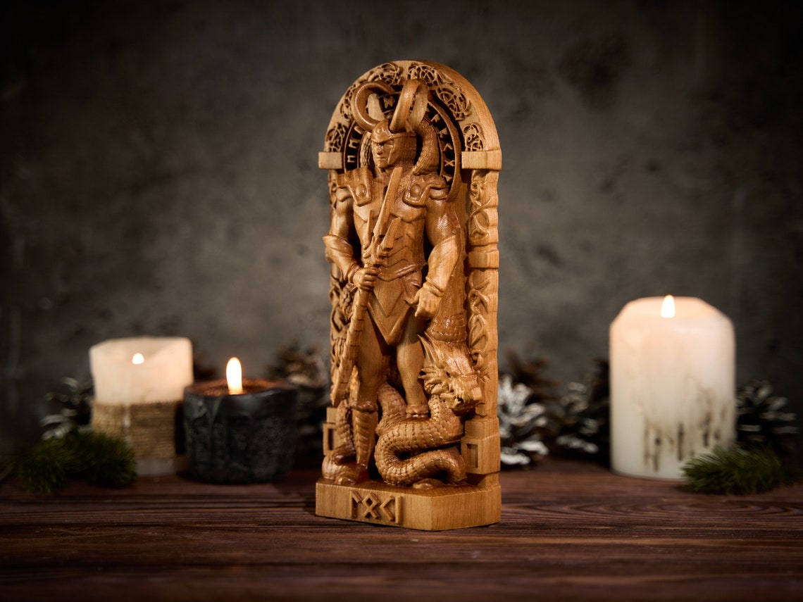 Loki Norse Statue, Loki Altar Statue, Norse Mythology, Pagan Altar ...