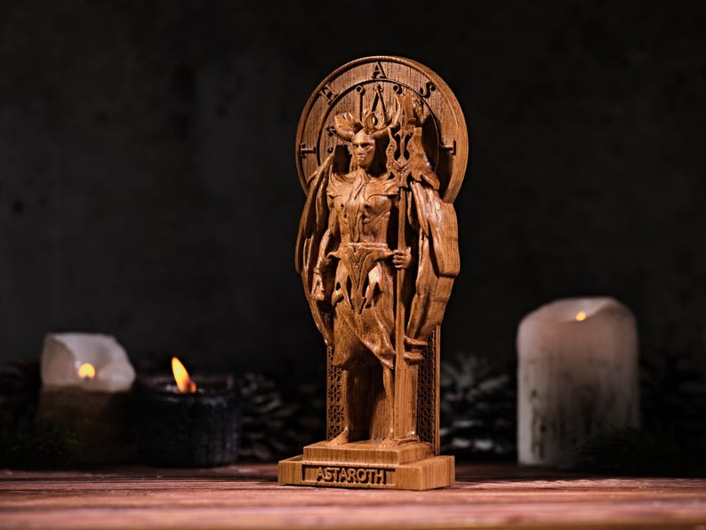 Astaroth Demon, Astaroth Statue, Goetia Demon, Demonology Figure ...