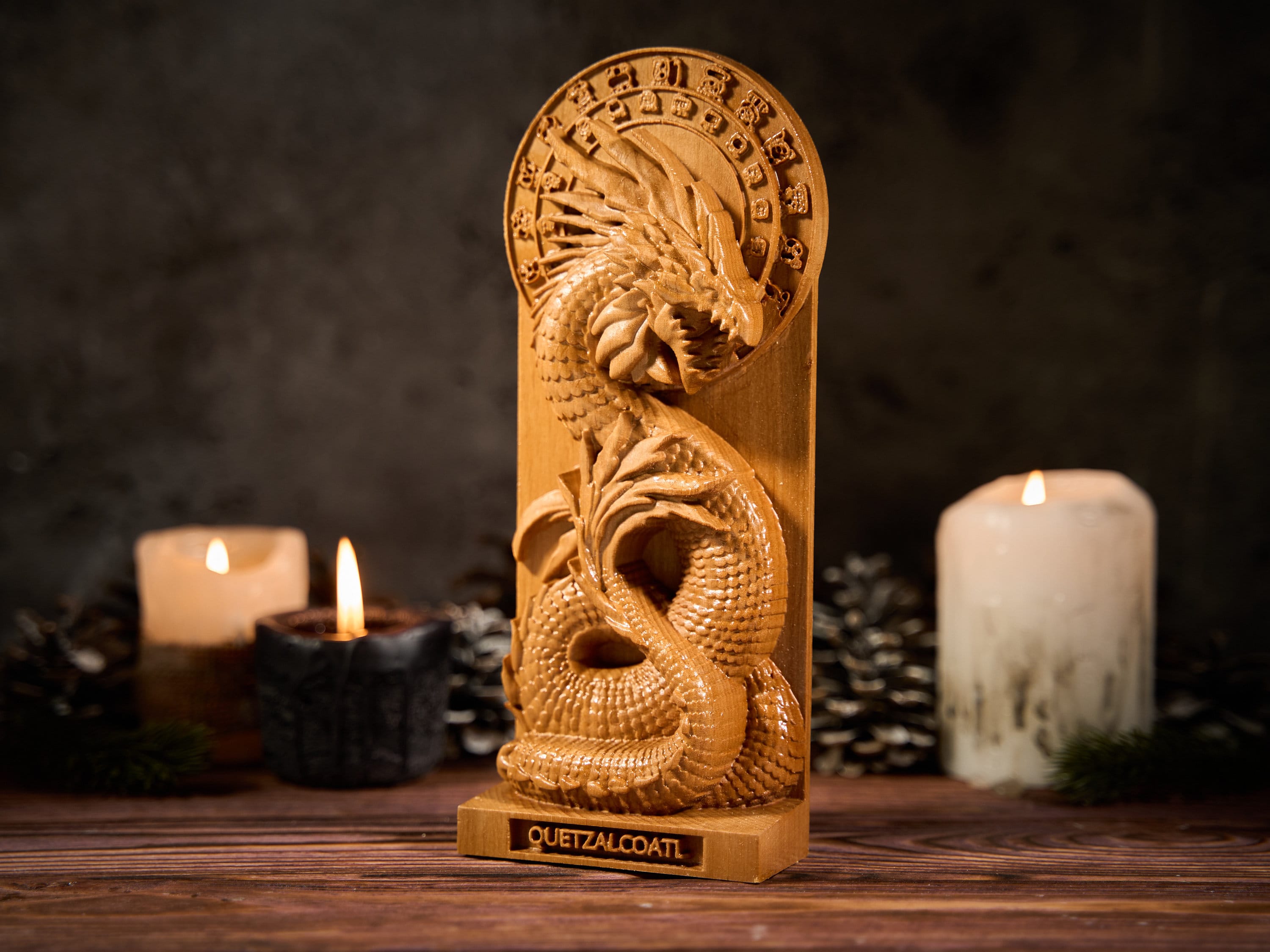 Quetzalcoatl Aztec God Statue, Quetzalcoatl Aztec Wind God, Aztec ...