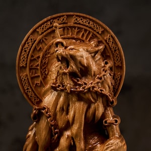 Fenrir Statue, Fenrir Norse Wolf Statue, Fenrir Wolf Statue, Fenrir God ...