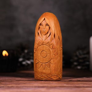 Sol Norse Goddess, Goddess Statue, Norse Goddes Statue, Viking Statue ...