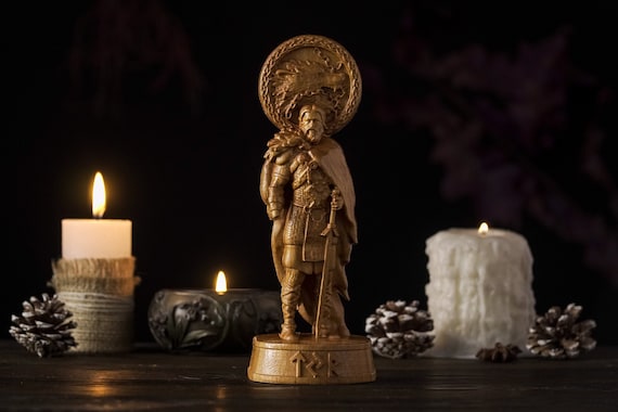 Tyr Norse God Statue Tyr Statue Pagan Altar Figure Norse - Etsy